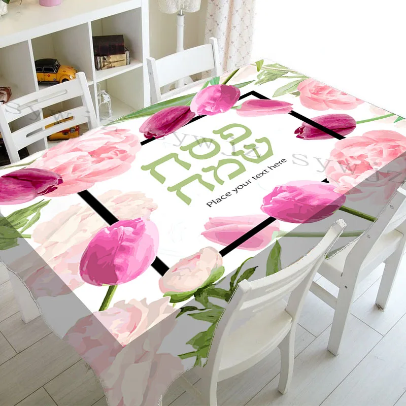 Jewish-Hebrew-Holiday-Decor-Tablecloth-Happy-Passover-Rectangle ...