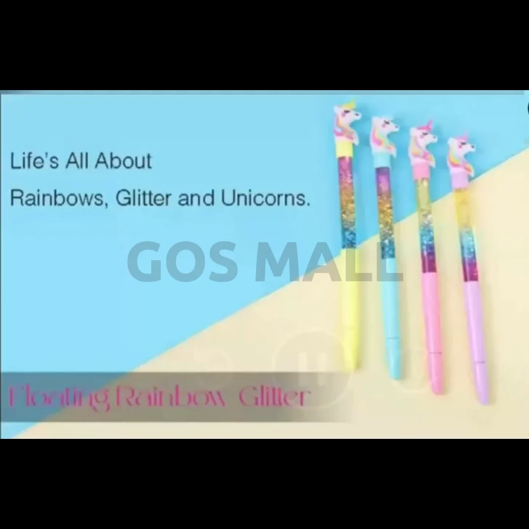 Cartoon Character Glitter Gel Pen Fairy Stick Pen Drift Sand Glitter ...