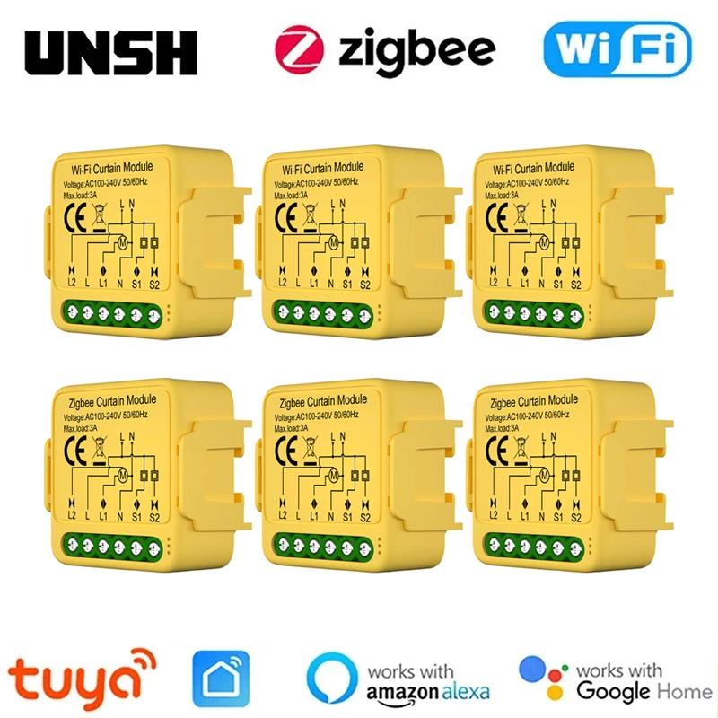 Tuya-Smart-WiFi-ZigBee-Curtain-Switch-Module-Blind-Switch-for-Roller ...