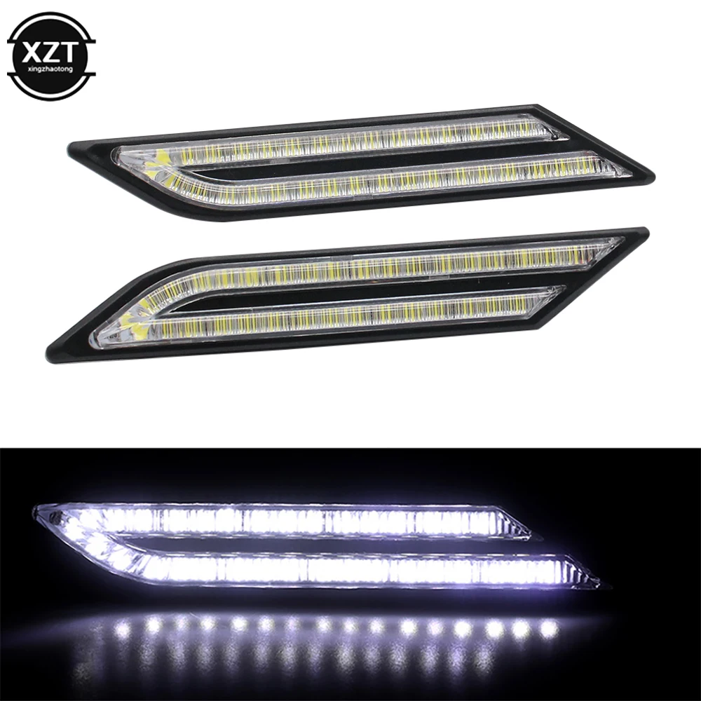 2pcs-LED-DRL-Daytime-Running-Light-Car-Braking-Steering-Light-Day-Lamp ...
