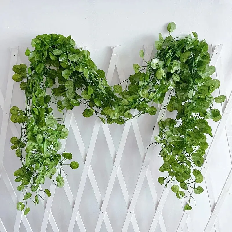 5Pcs-Artificial-Plant-Green-Ivy-Leaf-Garland-Wall-Hanging-Vine-Home ...