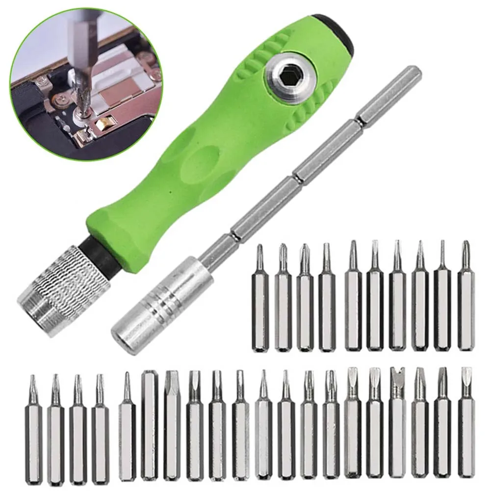 32-In-1-Non-slip-Magnetic-Screwdriver-Bits-Repair-Torx-Ratchet-Screw ...