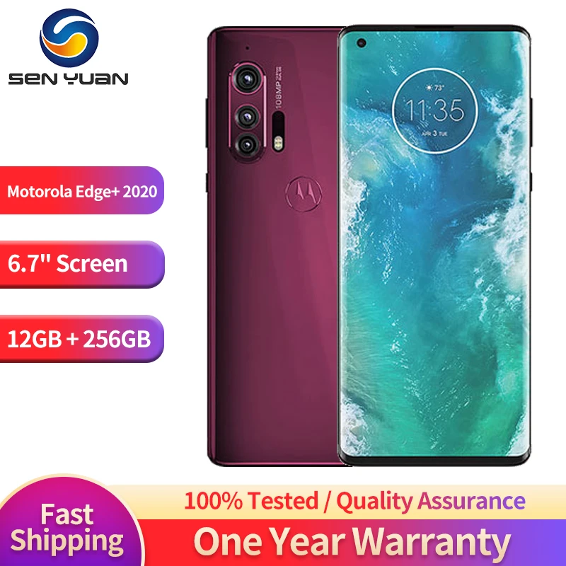 Original Motorola Edge + 2020 5G Celular 6.7 ''12GB RAM 256GB ROM NFC 108MP + 25MP Celular ...