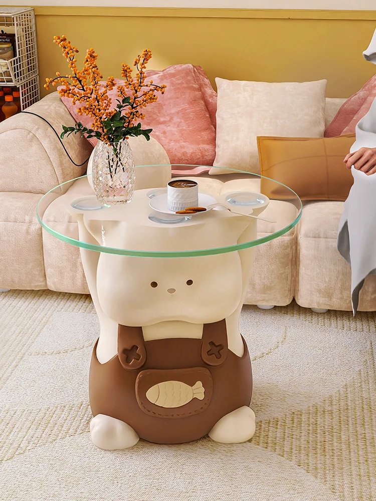 Home-Decor-Creative-Cat-Statue-Side-Table-Blessing-Ornament-Living-Room ...