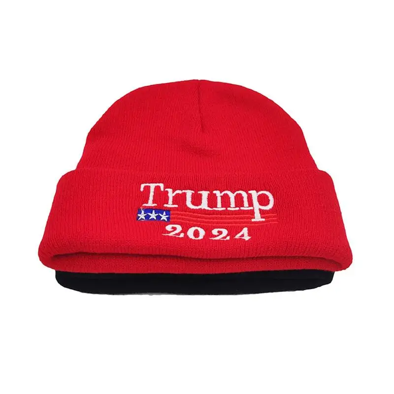 Donald-John-Trump-Bean-Hat-Embroidery-Craft-Beanie-Windproof-Cycling ...