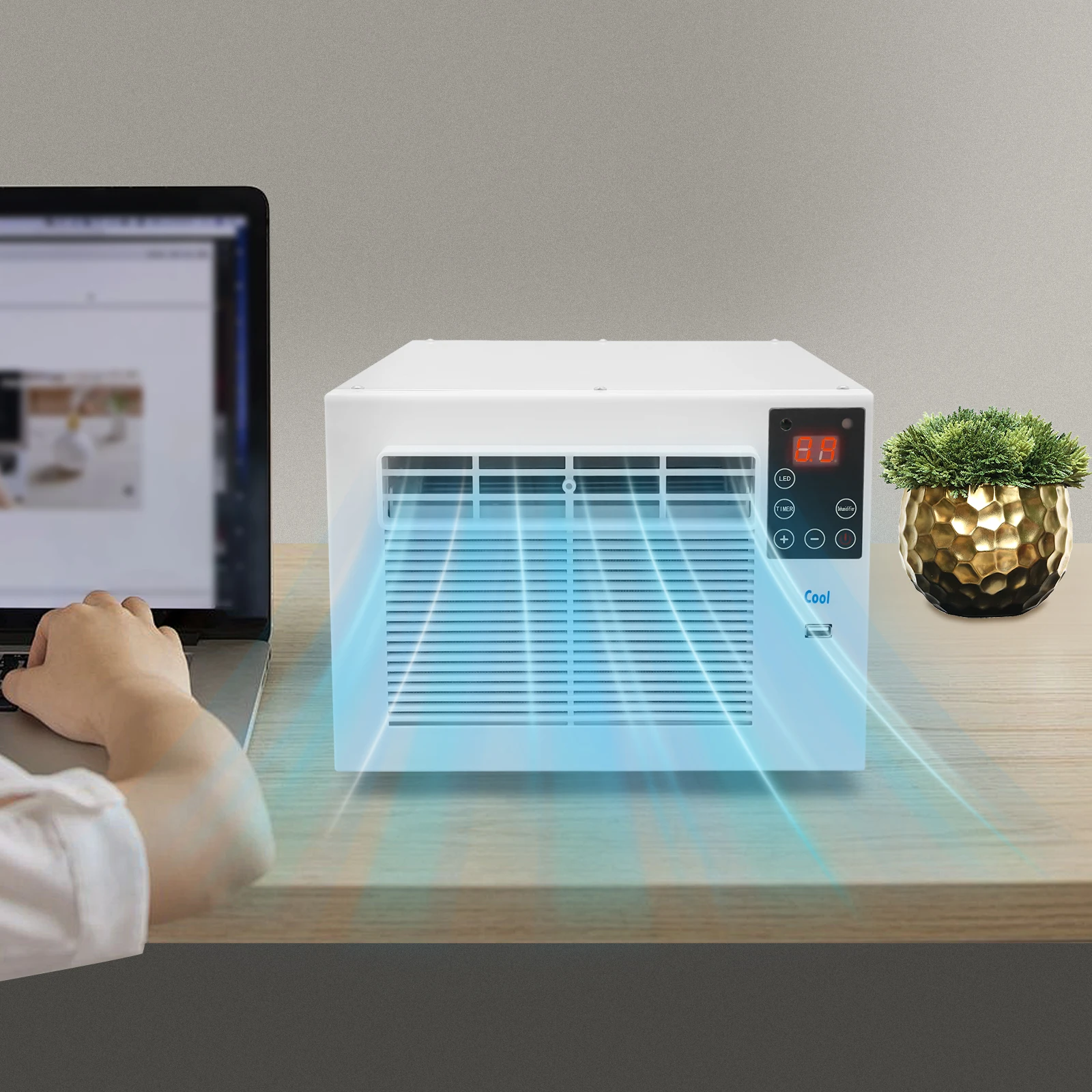 750W Portable Air Conditioner Mobile Air Conditioning Unit Cooling ...