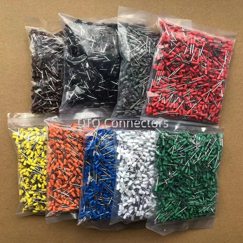 1000pcs-Pack-E0508-E7508-E1008-E1508-E2508-Insulated-Ferrules-Terminal ...