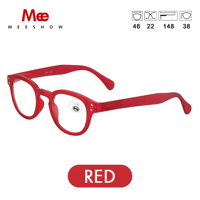 Meeshow 남녀공용 독서 안경 2023, 레트로 패션, 프랑스 스타일 안경, 디옵터 0 + 1.0 + 1.5 + 2.0