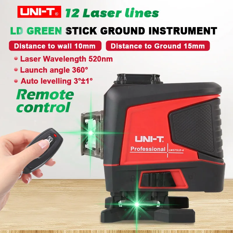 UNI-T-LM575LD-e-Laser-Level-3D-12-Lines-Construction-Tool-Professional ...