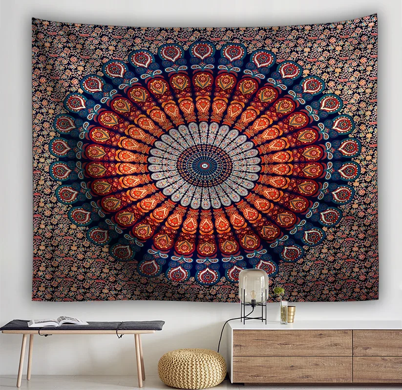 Mandala-Tapestry-Wall-Hanging-Boho-Decor-Wall-Cloth-Tapestries ...