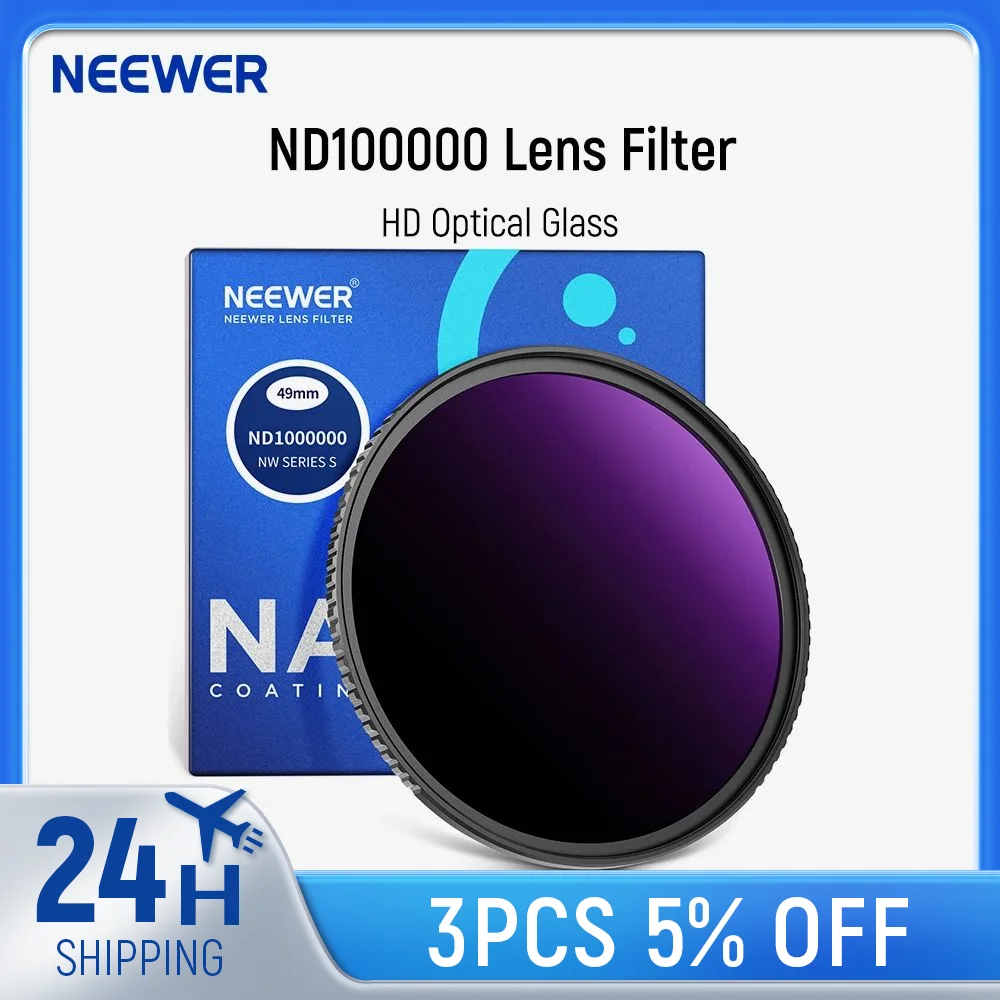 NEEWER-ND1000000-Fixed-Neutral-Density-Lens-Filter-20-Stops-Ultra-Dark ...