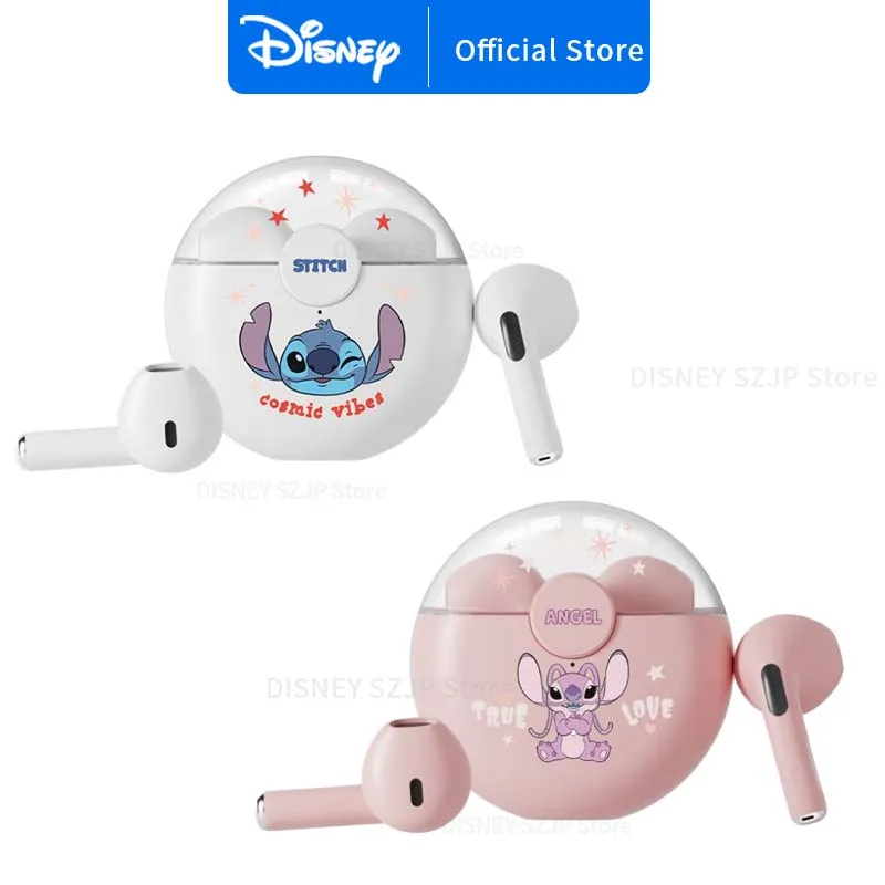 Disney-Q50 Stitch Angel Fones De Ouvido Bluetooth Sem Fio, HiFi ...