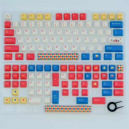 Teclas GMK Circus PBT, accesorio con 129 teclas, perfil de cereza ...