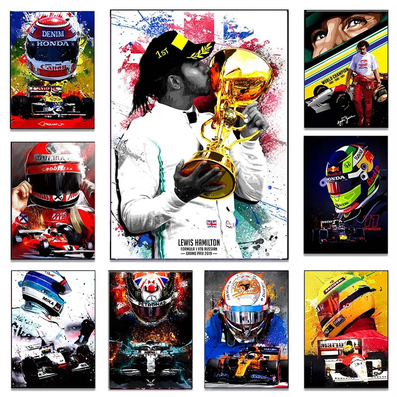 Formula-1-Alternative-Cars-Canvas-Painting-F1-Wall-Art-Nordic ...