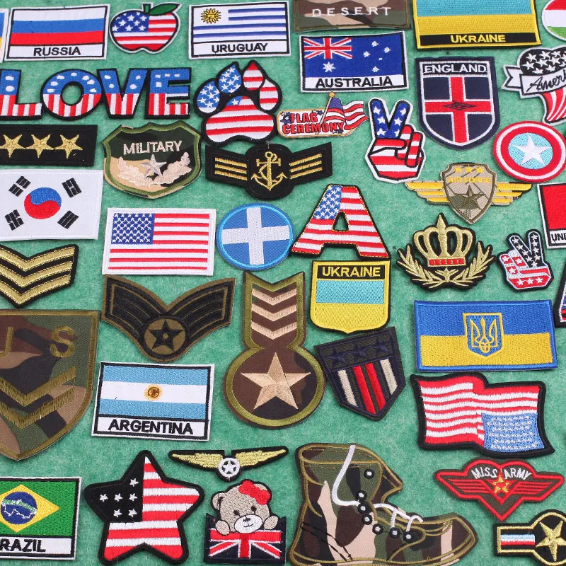 Ukraine Military Embroidery Patch Clothing Thermoadhesive Patches for ...