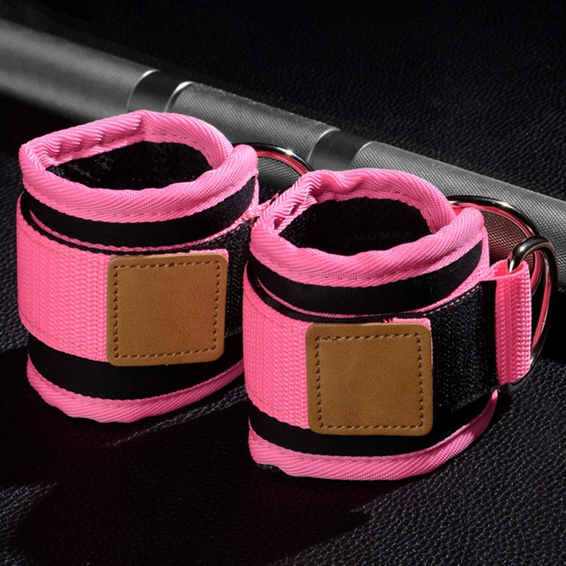2-PCS-Ankle-Straps-For-Cable-Machines-Adjustable-Double-D-Ring-Fitness ...