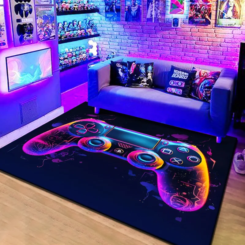 Gaming-handle-gaming-room-decoration-non-slip-and-dirt-resistant-floor ...