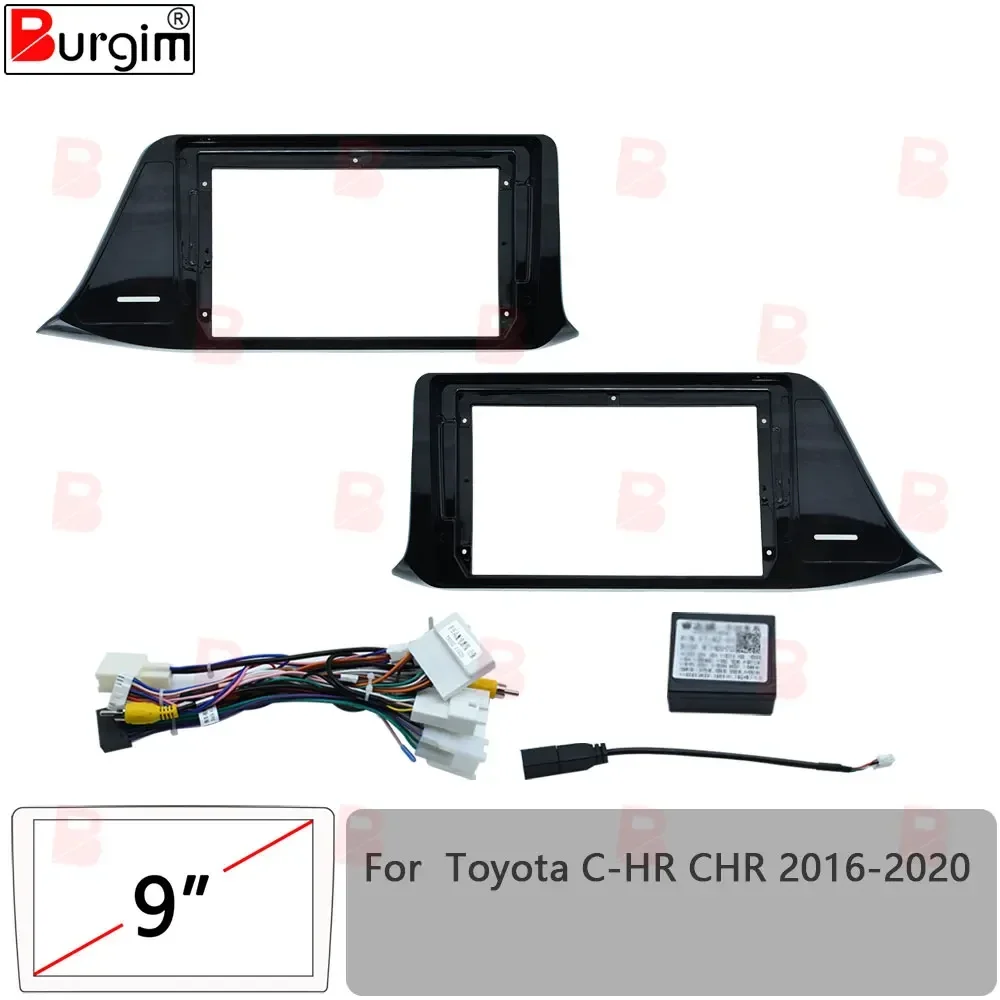 Car Radio Fascias For Toyota C-HR CHR 2016-2020 LHD RHD 9 inch Stereo ...