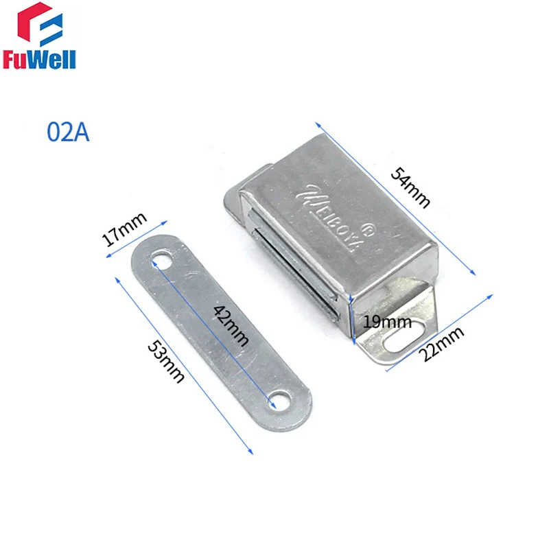 Butoir de porte en ABS,4 pièces,ventouse magnétique pour armoire ...