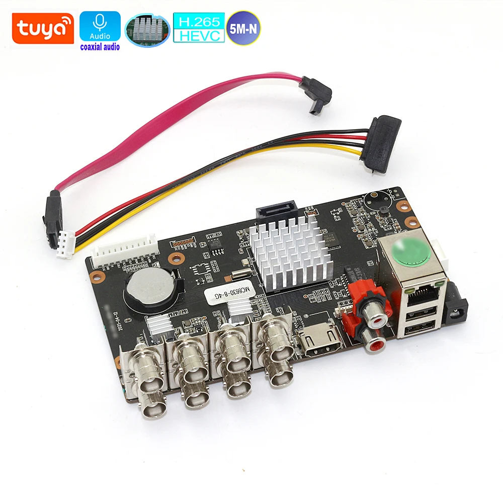 Módulo de placa de DVR con 8 canales de salida BNC, 5M N, Tuya, XVR ...