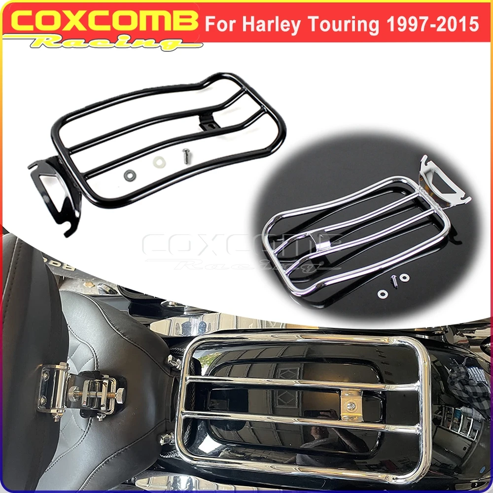 Solo-Seat-Rack-Motorcycle-Rear-Fender-Luggage-Frame-Holder-For-Harley ...