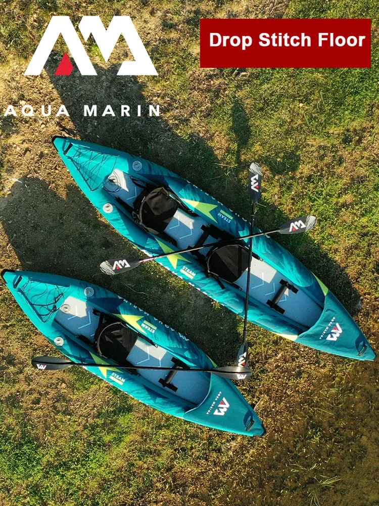 AQUA MARINA 1 2 person inflatable boat sport kayak model STEAM canoe ...