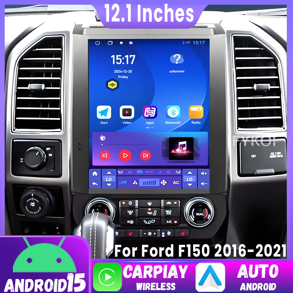 Android 15 12.1 Inch For Ford F150 2016-2021 Multimedia Player Radio 2 ...