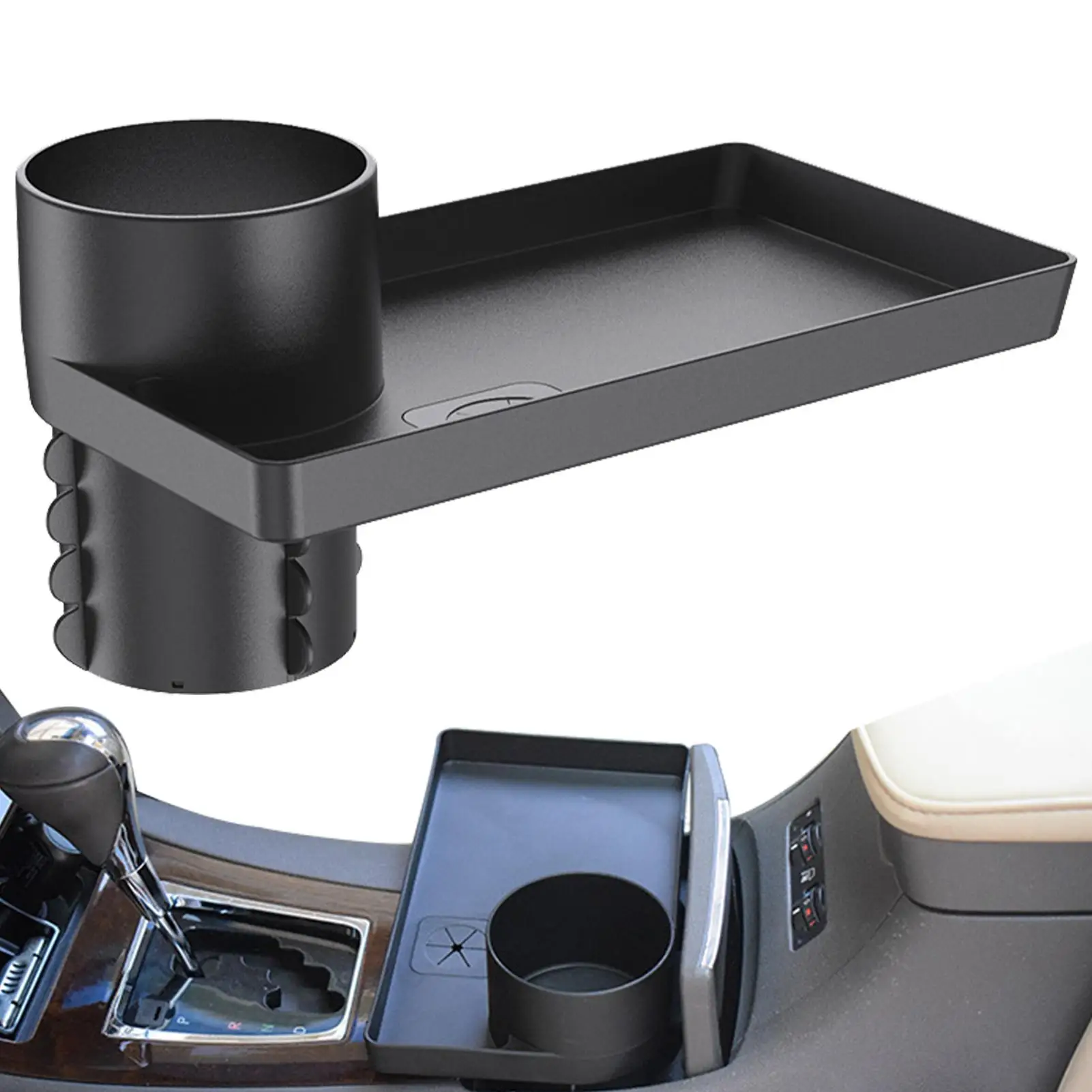 Car-Cup-Holder-Tray-Portable-Beverage-Holder-Space-saving-Meal-Tray ...