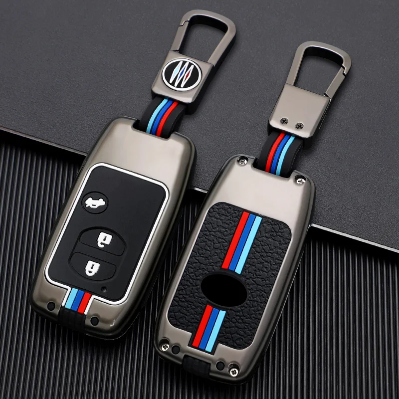 Zinc Alloy Car Remote Key Case Cover Holder Shell Keychain For Toyota ...