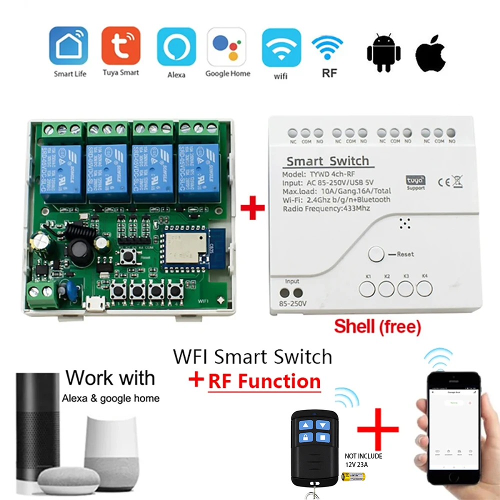 Tuya-4CH-Wifi-Smart-Remote-Control-Switch-Motor-Light-modulo-di ...