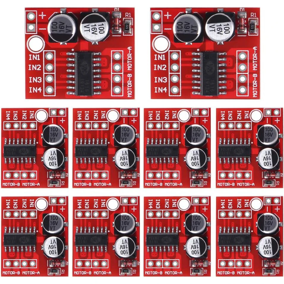 10PCS L298N Mini DC Motor Driver Module 1.5A 2-Way PWM Speed Control ...