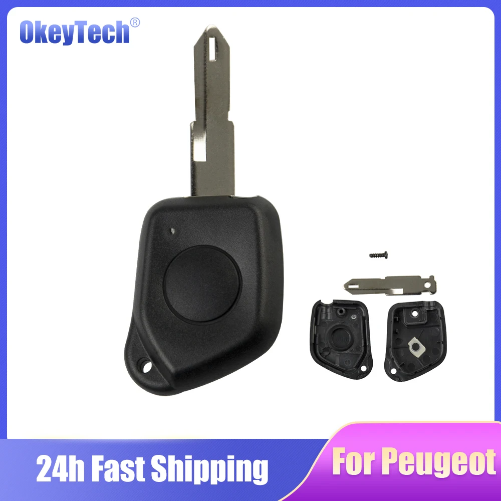 OkeyTech-1-Button-Remote-Key-Case-Key-Shell-For-Peugeot-106-205-206-306 ...