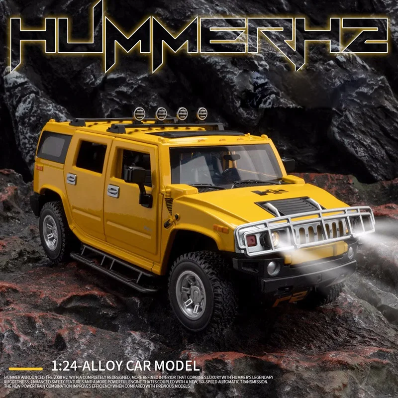 1-24-Hummer-H2-Off-road-Vehicle-SUV-Alloy-Model-Car-Diecast-Scale ...
