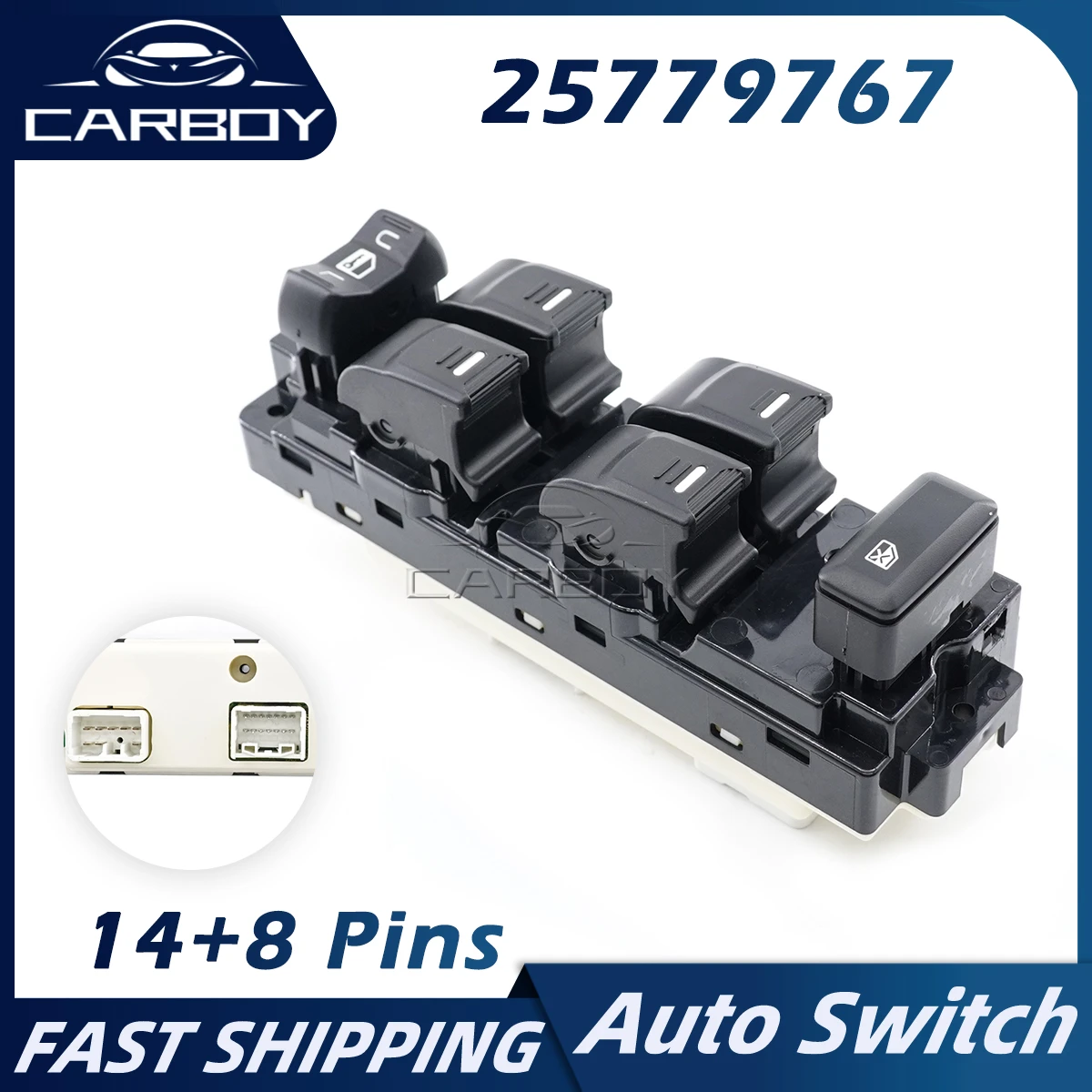 25779767 Car Power Window Lifter Switch Door Window Lock Buttons For ...