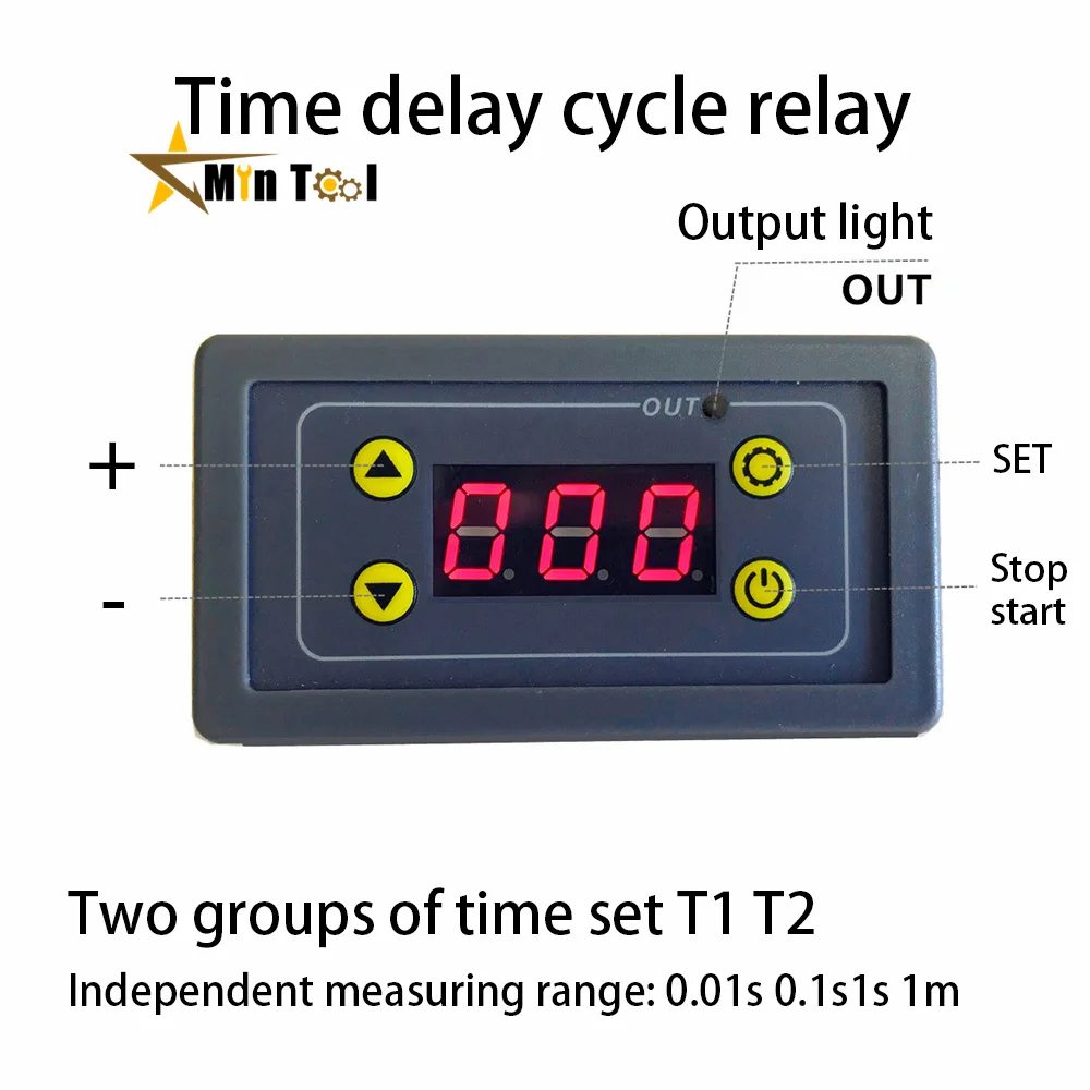 DC 5V 12V 24V AC110V-220V Delay Time Relay Module with LCD Display ...