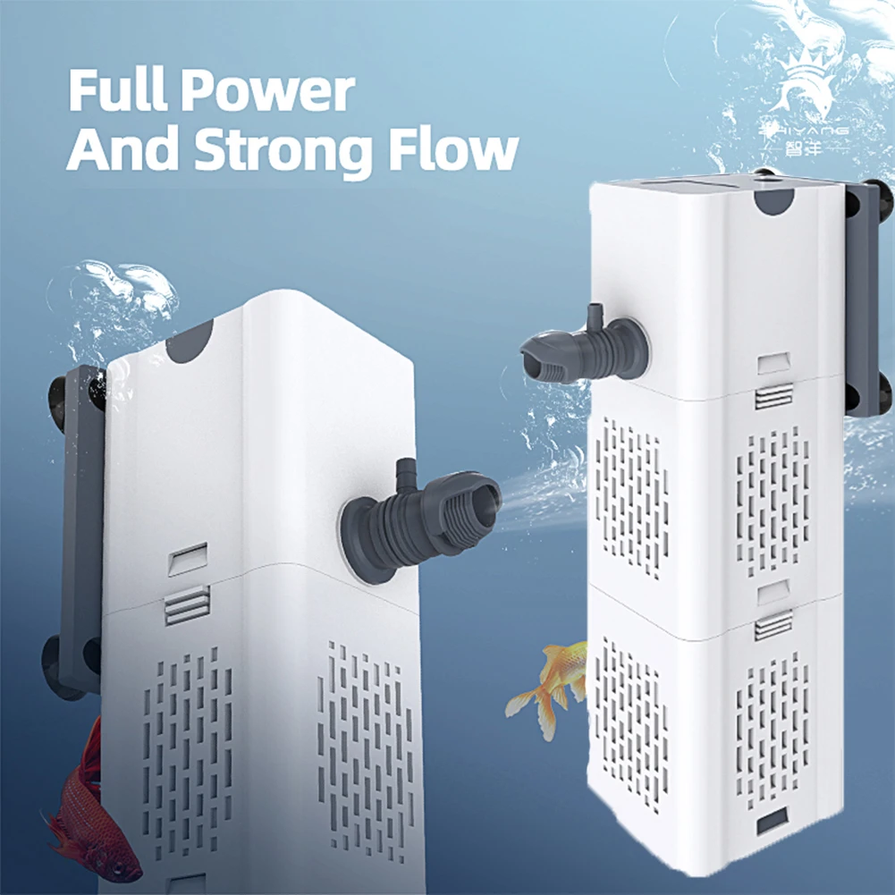 4 in 1 Wave Maker Filtration Aquarium Filter Air Pump Silent Fish Tank ...