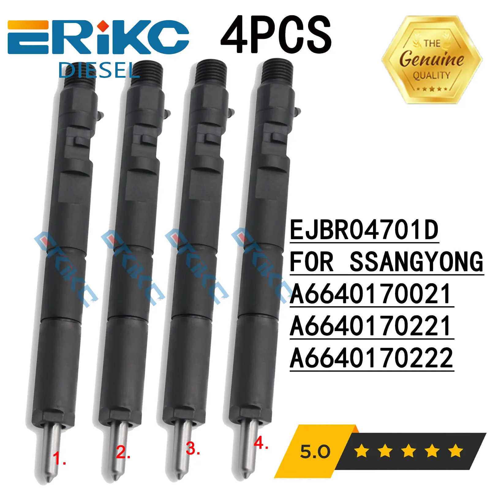 4PC-EJBR04701D-A6640170221-Diesel-Common-Rail-Injector-A6640170222-EJB ...