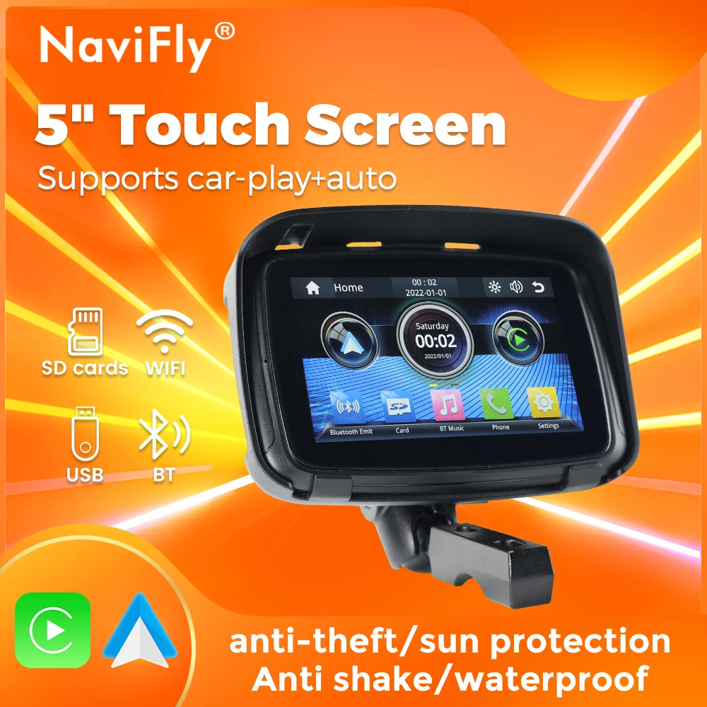NaviFly-5-inch-Portable-Motorcycle-LCD-Display-IPX7-Waterproof-Monitor ...