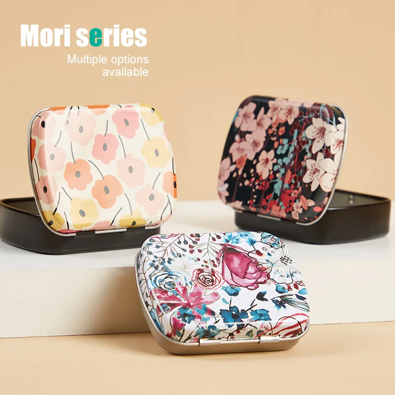 Mini-Tin-Box-Metal-Hinged-Empty-Tins-With-Lid-Portable-Rectangular ...