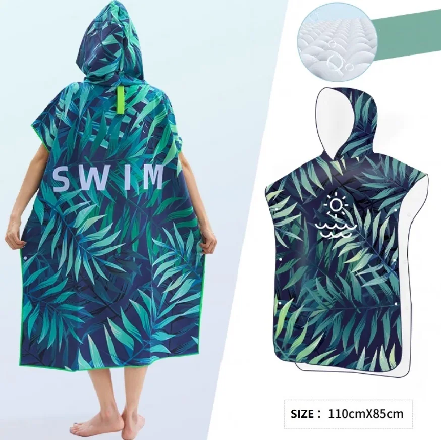 Adult-Beach-Towel-Beach-Towel-Cape-Surfing-Hooded-Absorbent-Bathrobe ...