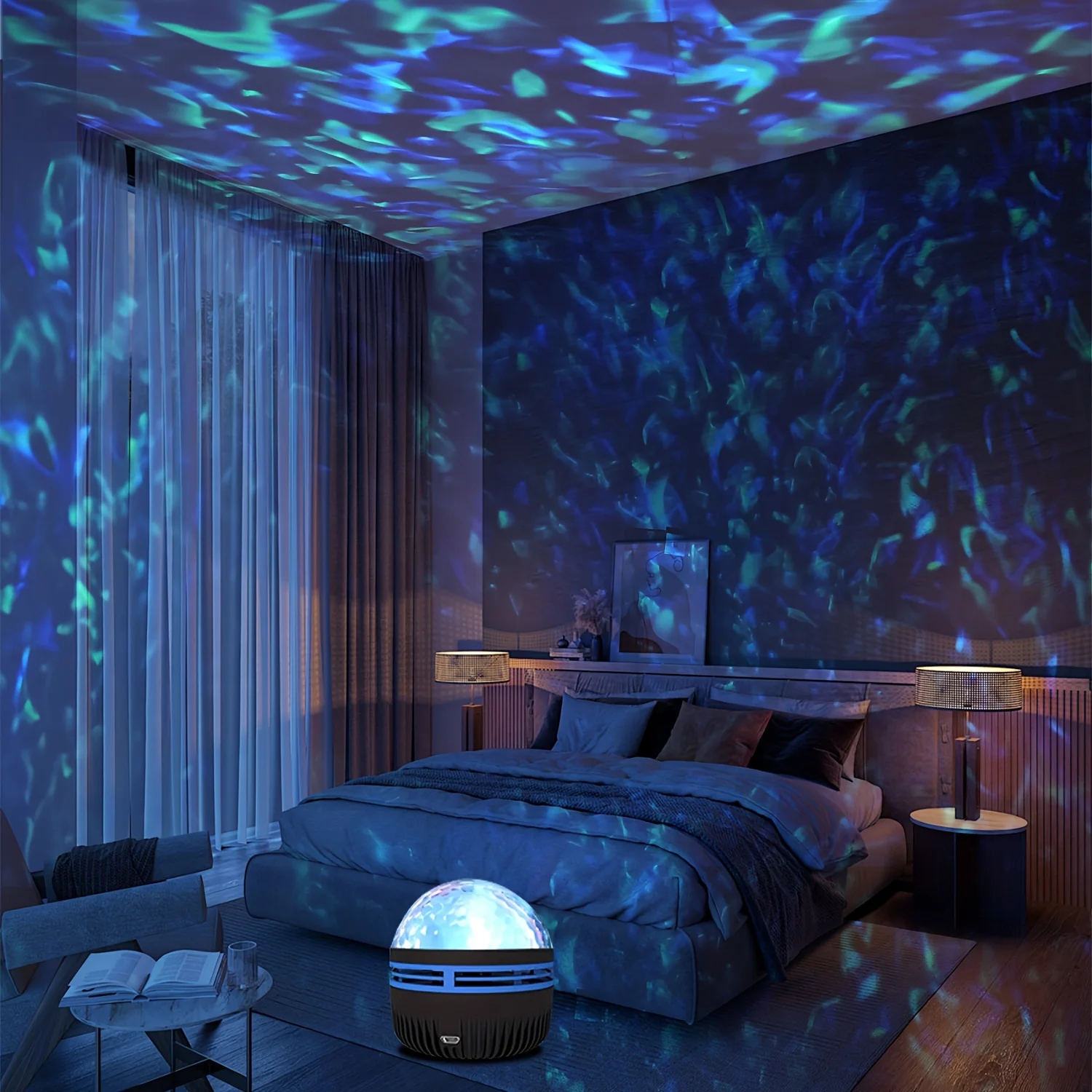 Colorful-Starry-Sky-Projector-Lamp-Rotating-Magic-Ball-Led-Night-Light ...