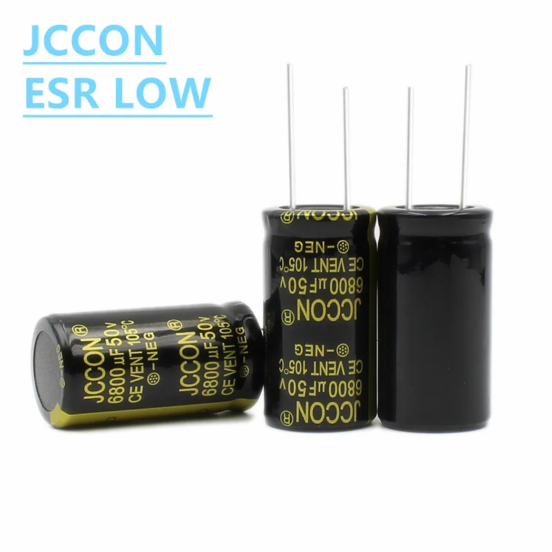 1Pcs-JCCON-Aluminum-Electrolytic-Capacitor-50v4700UF-18x35-50v6800uf-22x40-High-Frequency-Low ...