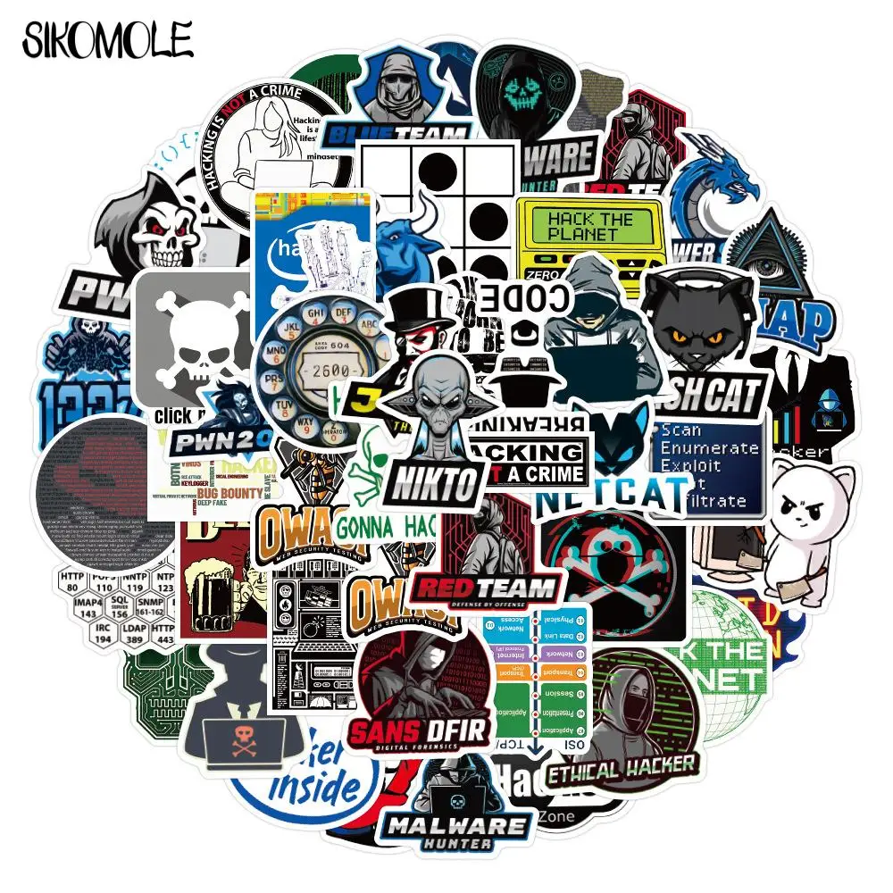 10-30-50PCS-Cartoon-Programmer-Hacker-Network-Lable-Graffiti-Stickers ...