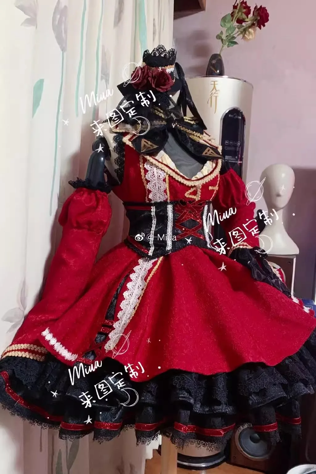 COS-HoHo-Vtuber-Houshou-Anime-Cosplay-Costume-Gothic-Lolita-Vestido ...