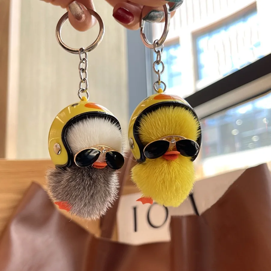 Super-Q-Internet-Celebrity-Mini-Duckling-Mink-Fur-Cute-Yellow-Duck ...