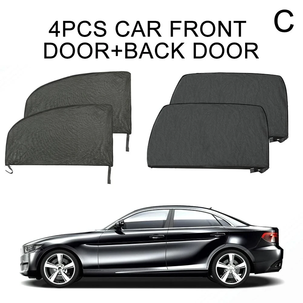 2-4pcs-Universal-Car-Window-Sun-Shade-Mesh-Netting-Side-Window-Covers ...