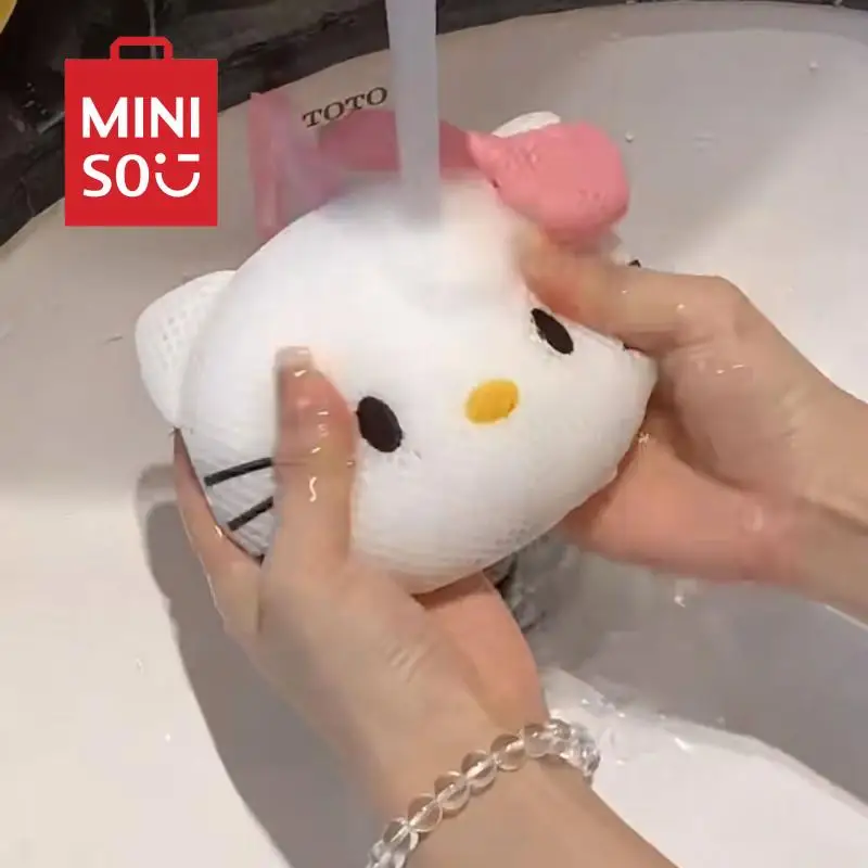 MINISO-Flor-De-Banho-Hello-Kitty-Kawaii-Sanrio-Banheira-De-Banho-Gel-De ...