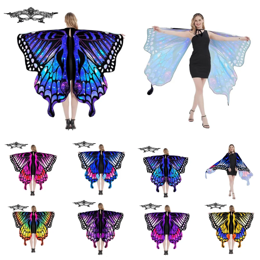 Butterfly-Cape-Wings-For-Women-Halloween-Costume-Adult-Costume-Cosplay ...