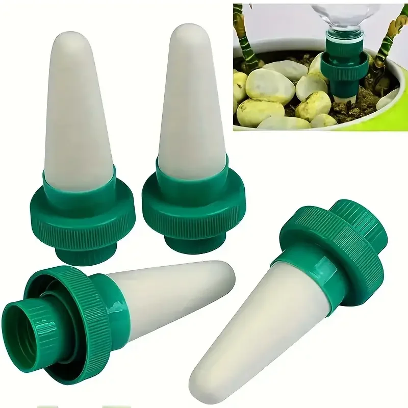 4PC Automatic Plant Drip Irrigation Water Stake For Garden Ceramic Self ...