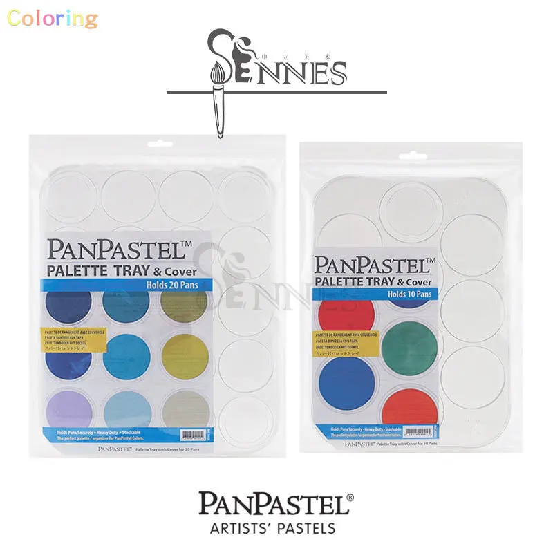 Panpastel 35010 Palette Tray & Cover - Holds 10 /20 Colors, Clear ...